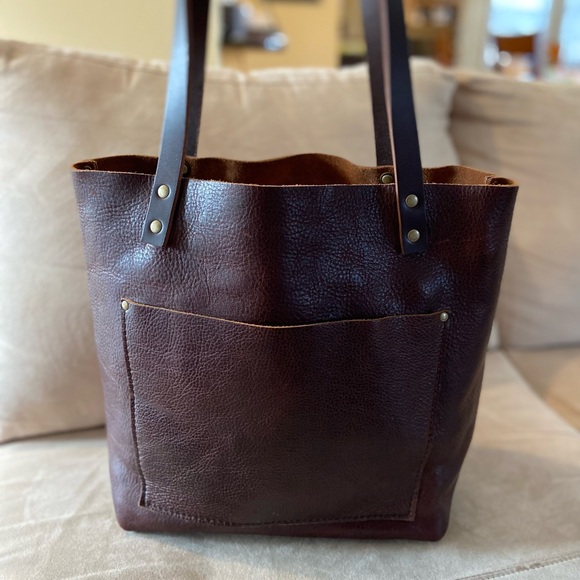 Portland Leather | Bags | Portland Leather Goods Brown Leather Tote Bag | Poshmark